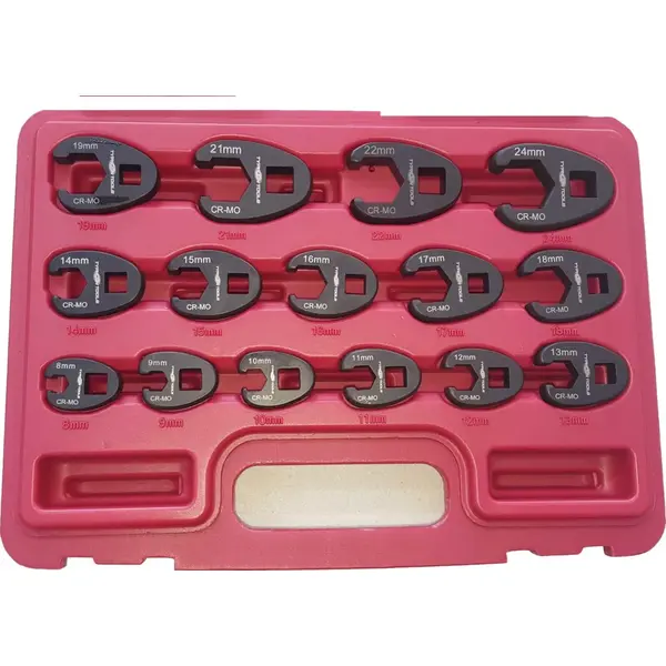 Typhoon Tools - 14 Piece Crowsfoot Spanner Set Metric 27-50Mm (73201)